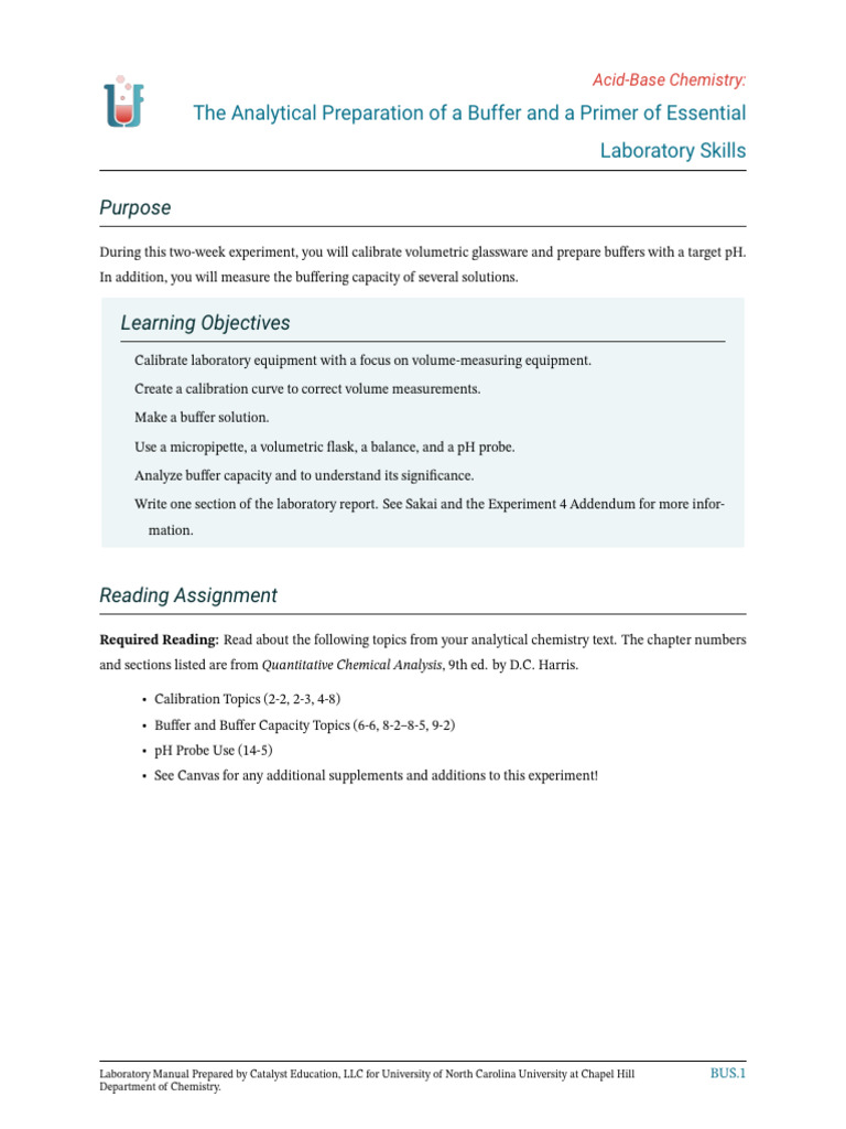 Manual - Preparation of A Buffer - Part 2 | PDF | Buffer Solution | Acid