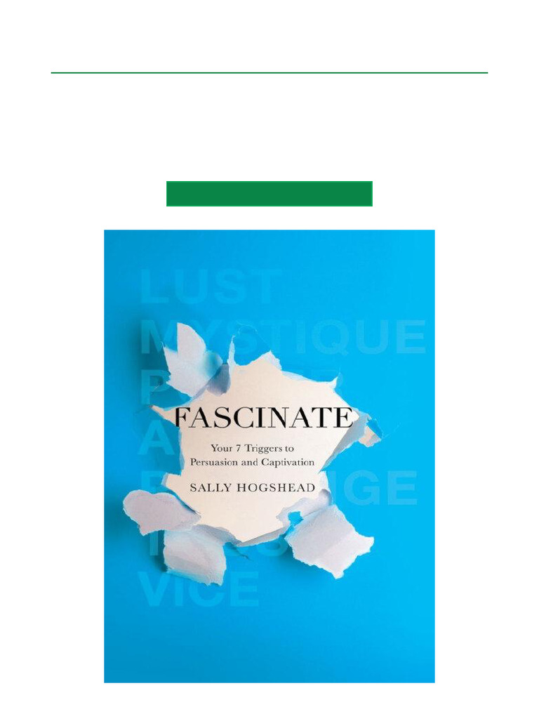 Quick Download Fascinate Your 7 Triggers To Persuasion and Captivation ...