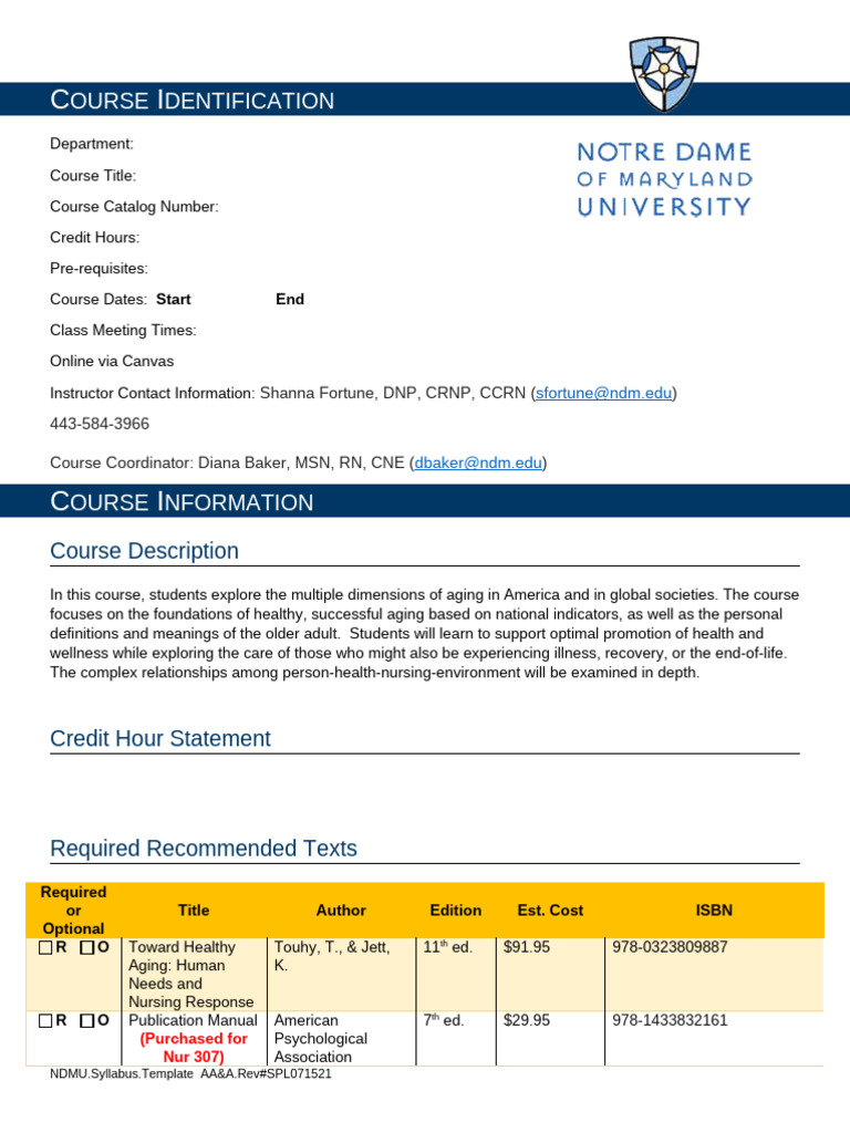 NUR 304-H2A - Fortune - SU2025 | PDF | Dementia | Stress (Biology)