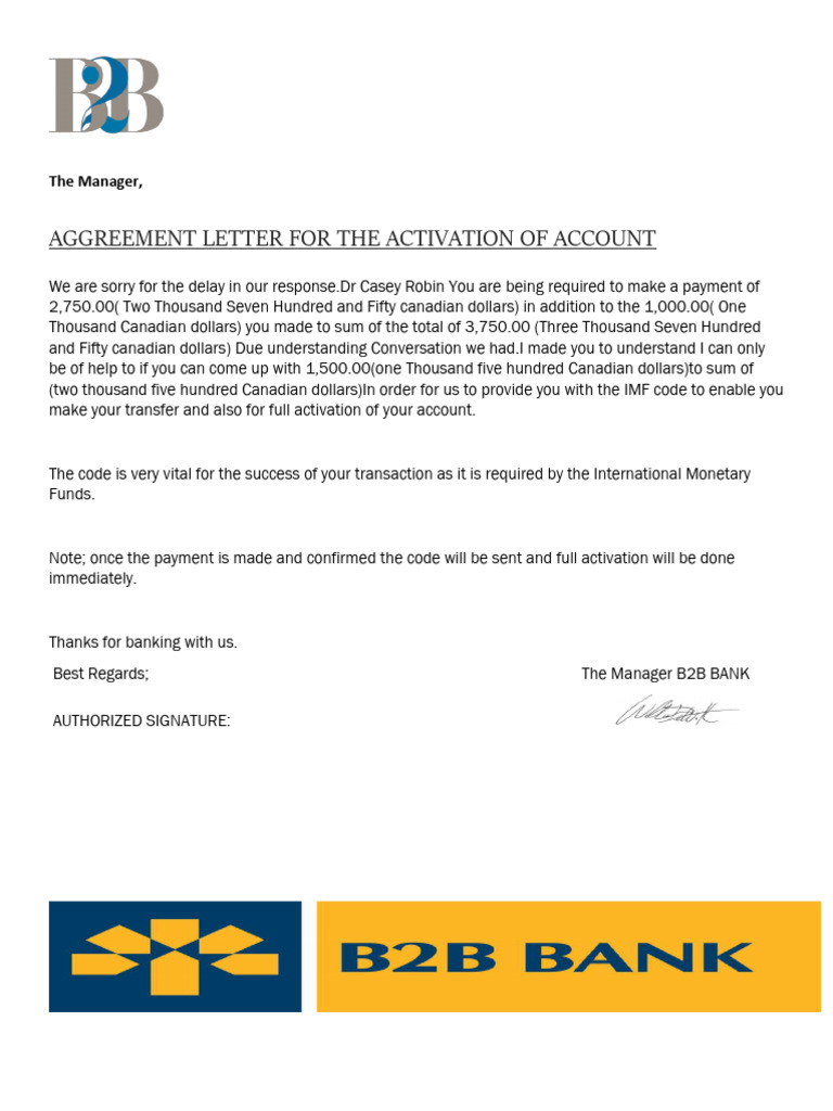B2B NOTICE LETTER | PDF