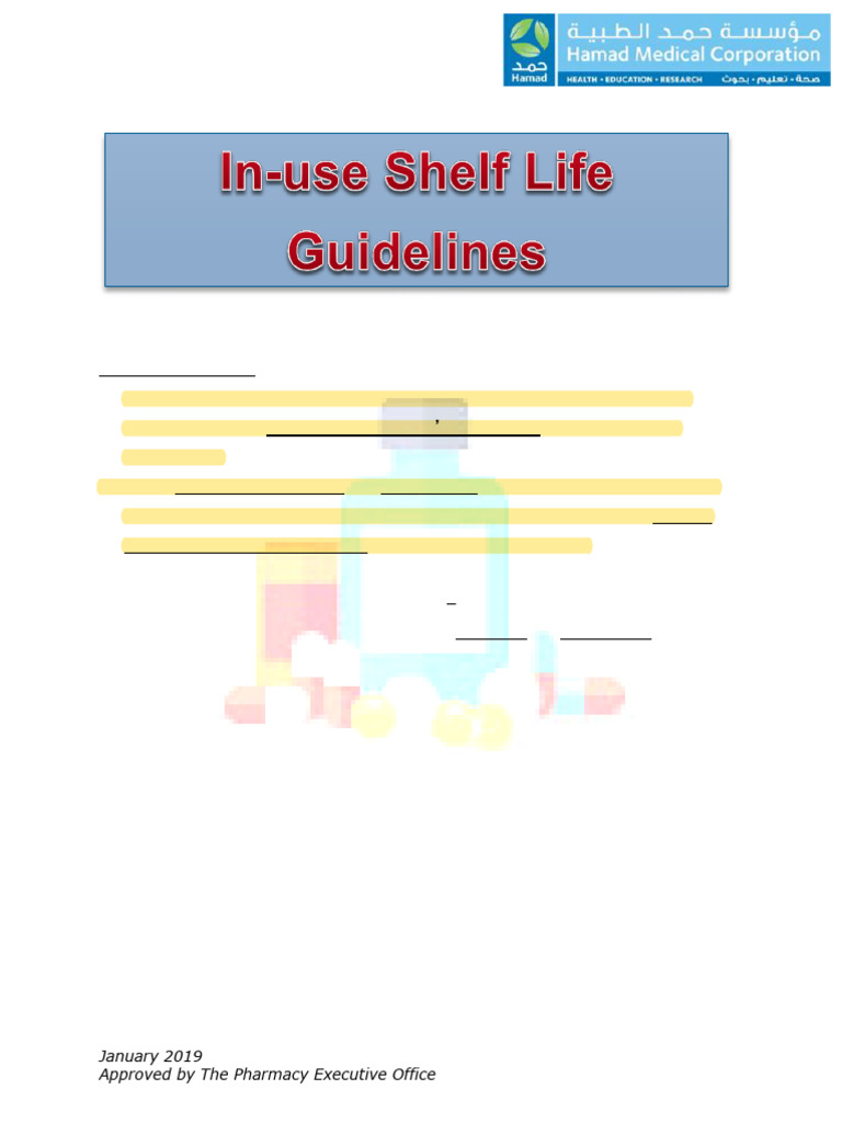 Medication Shelf Life Guidelines | PDF | Pharmaceutical Formulation ...
