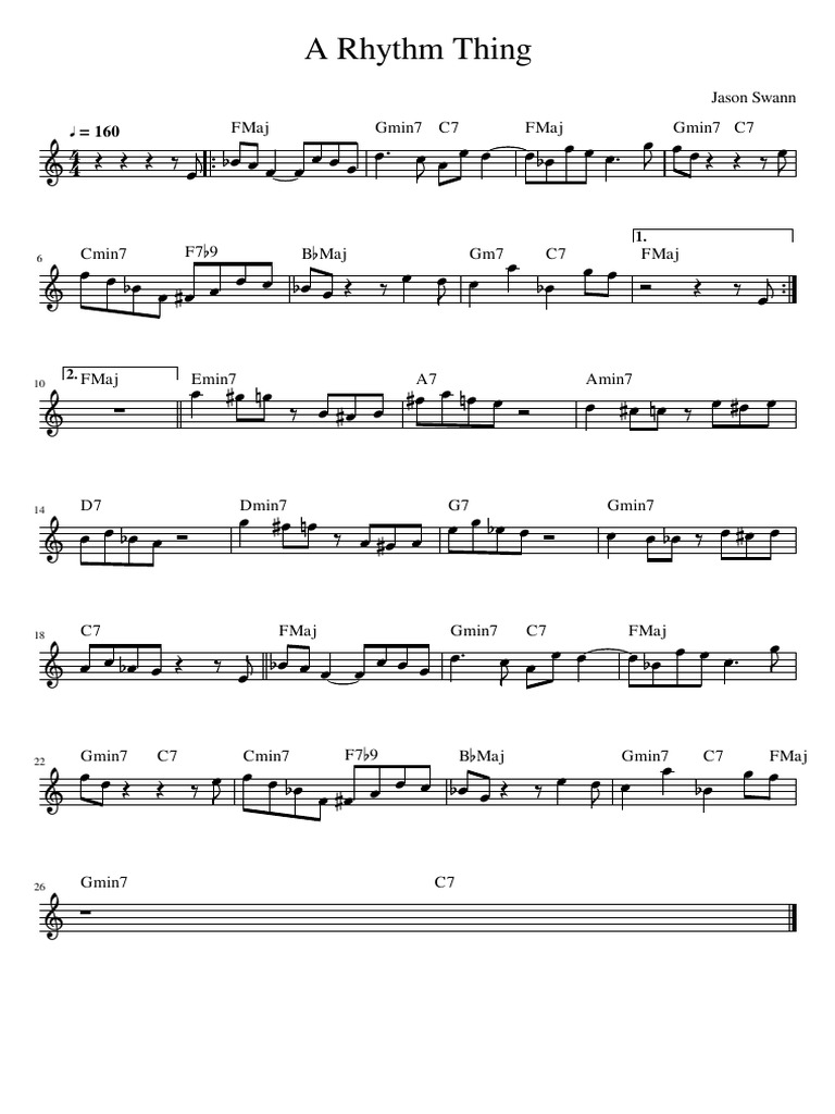 A Rhythm Thing | PDF