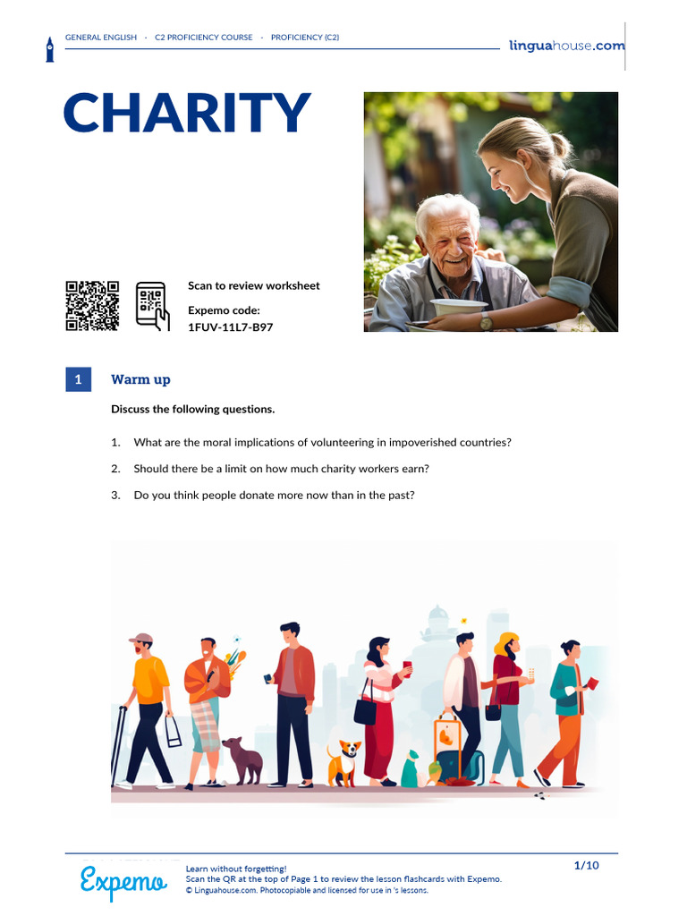 Charity British English Teacher C2 | PDF | Charitable Organization ...