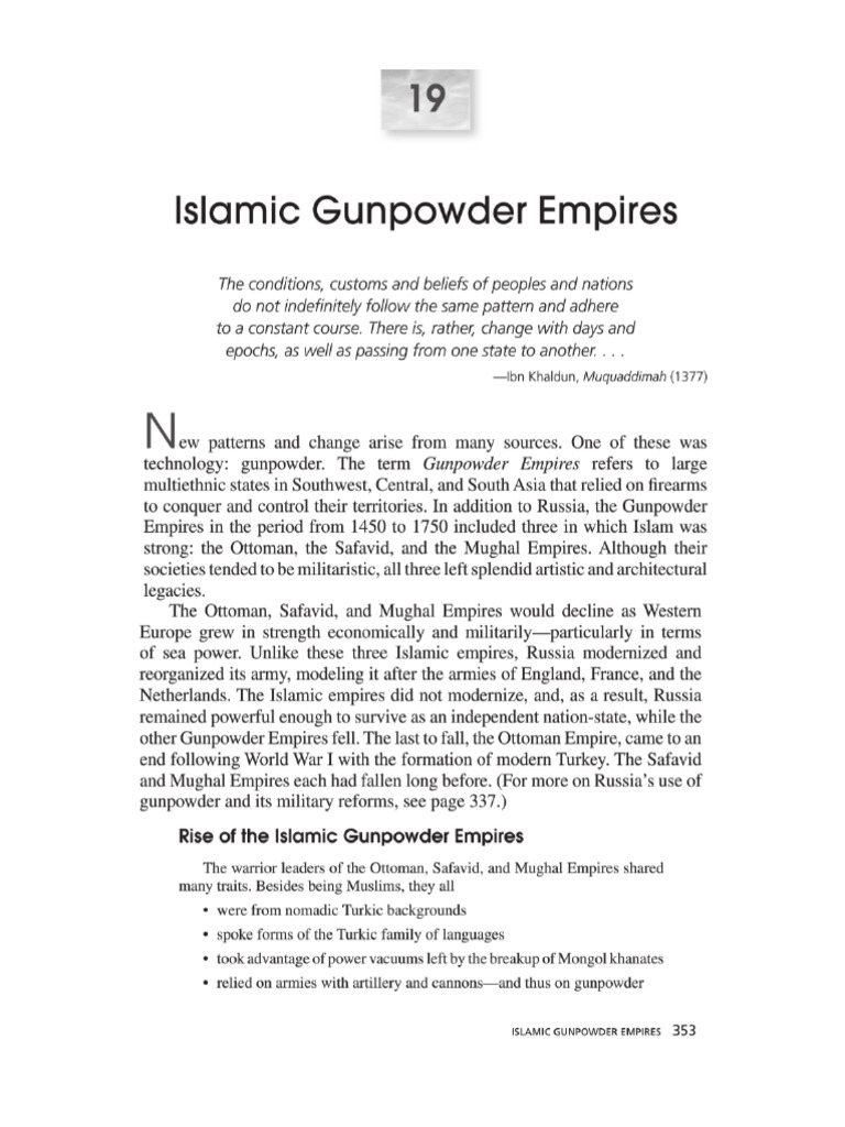 CH 19 Gunpowder Empires READING | PDF