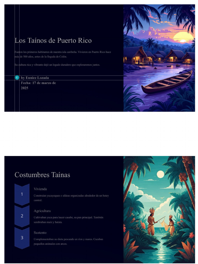 Cultura y legado de los taínos en PR | PDF