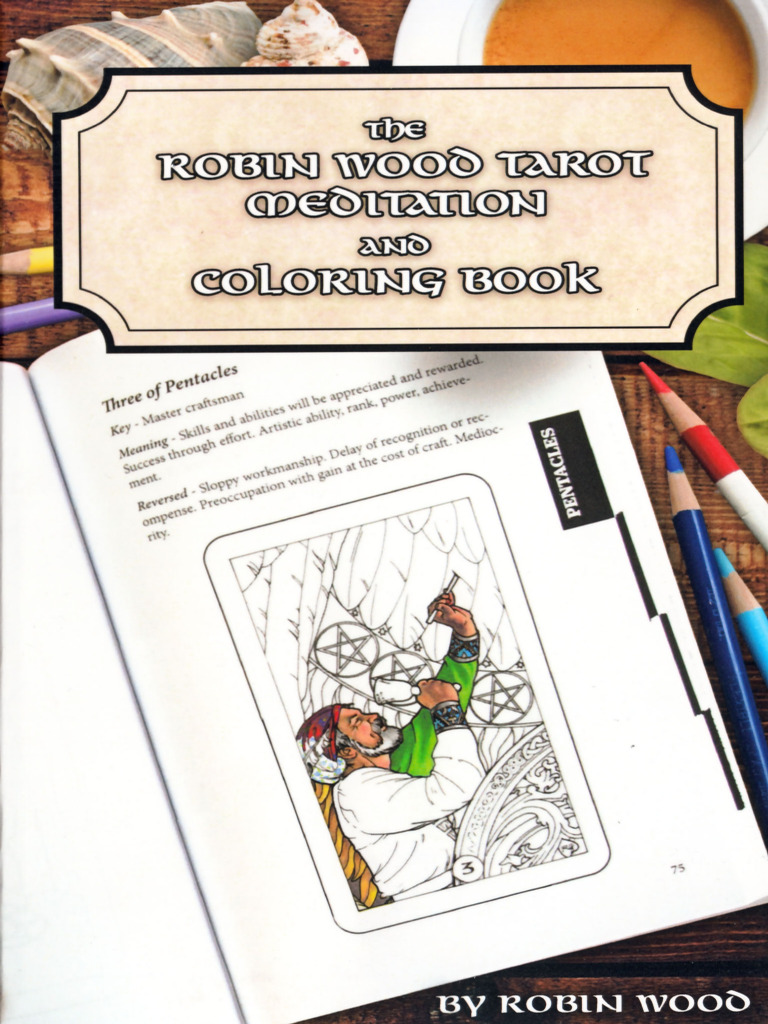 Robin Wood - Robin Wood Tarot Meditation and Coloring Book-Livingtree ...