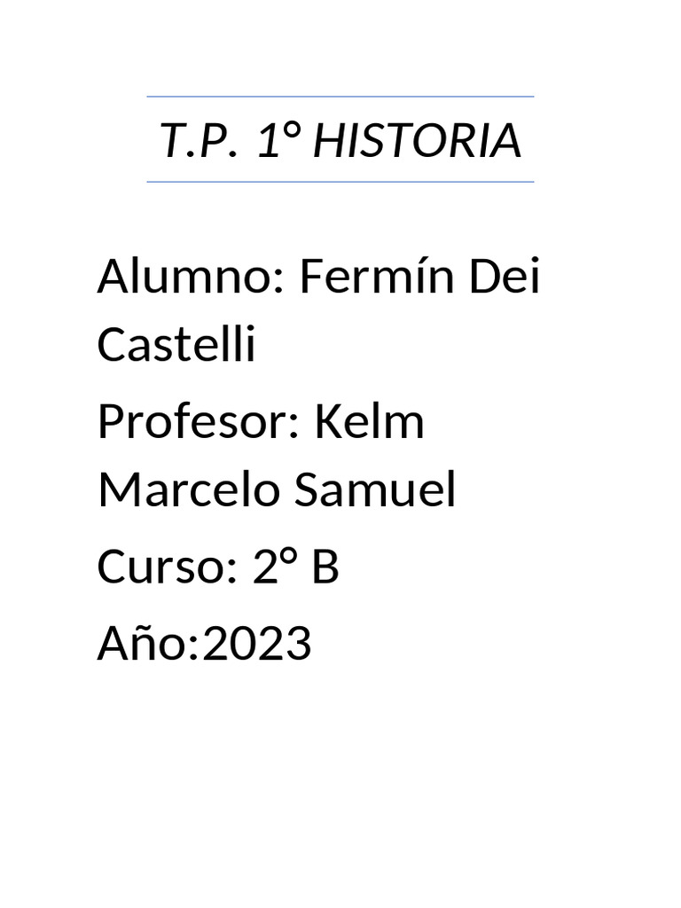 608 TP Historia | PDF | Caza
