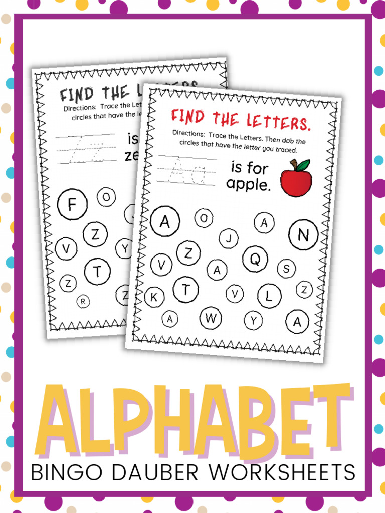 Alphabet Bingo Dauber Activities | PDF