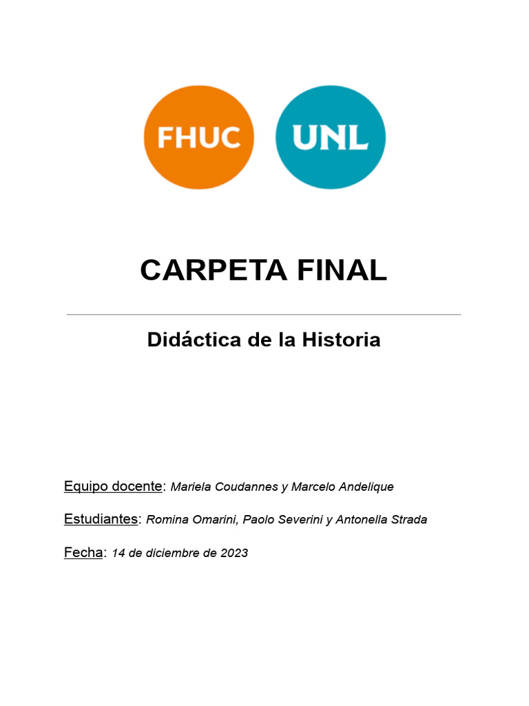 Informe Final Final | PDF | Enseñando | Pensamiento