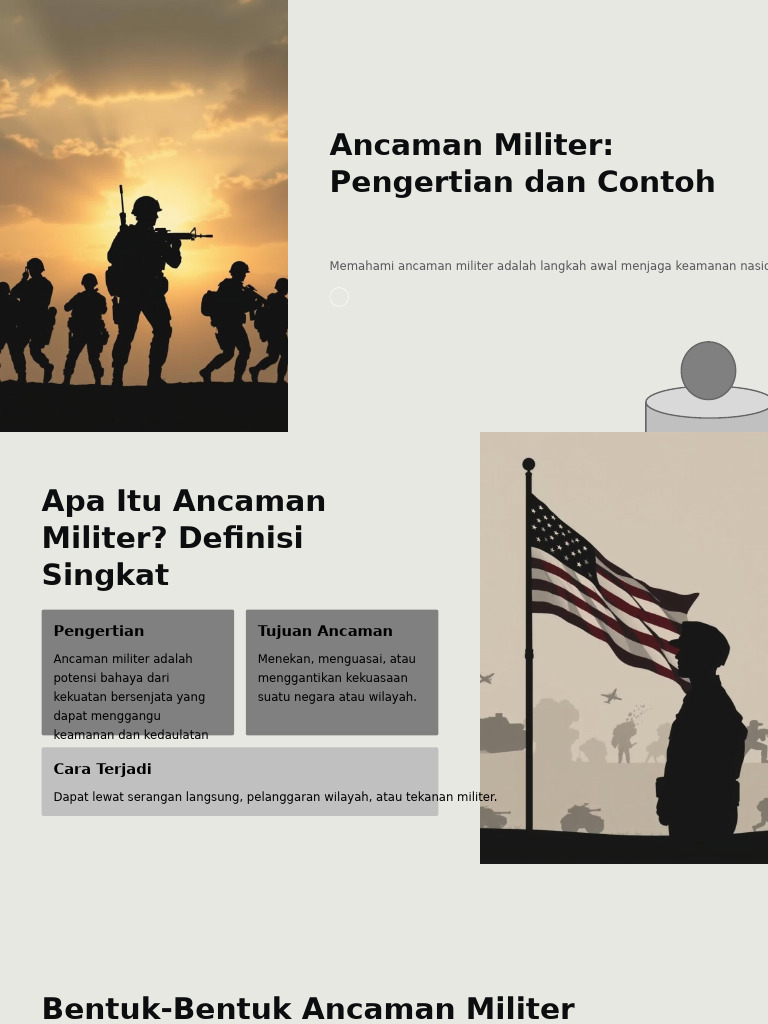 Ancaman Militer Pengertian Dan Contoh | PDF