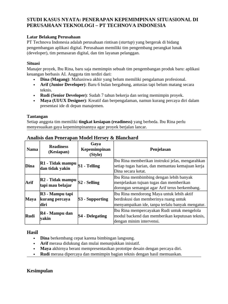 Studi Kasus Nyata | PDF