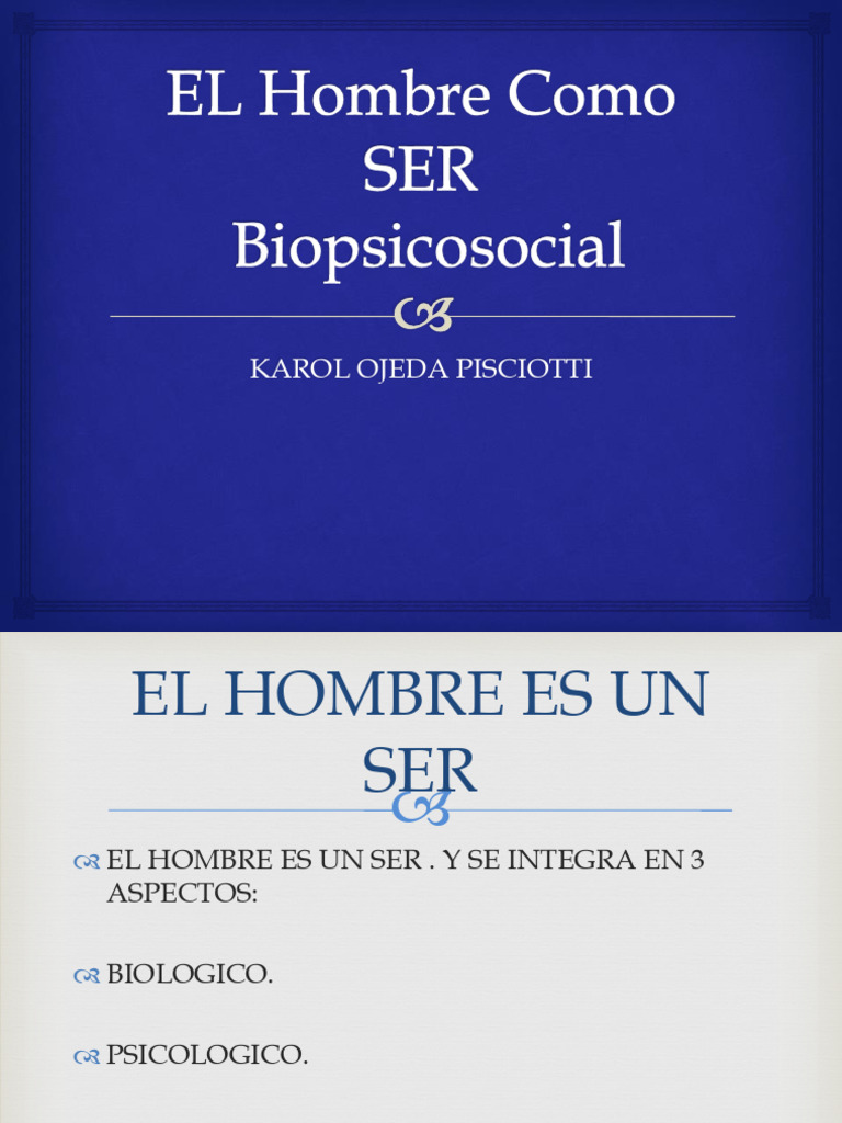 El Hombre como Unidad Biopsicosocial | PDF | Comunidad | Mente