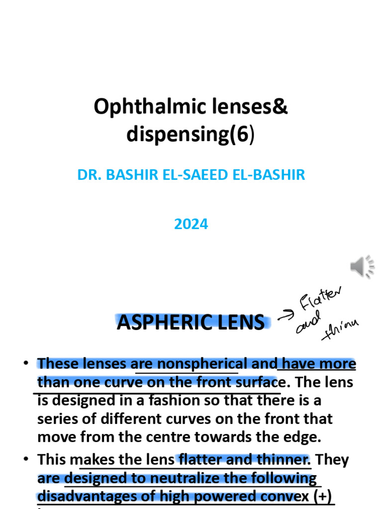 Ophthalmic Lenses& Dispensing | PDF | Applied And Interdisciplinary ...