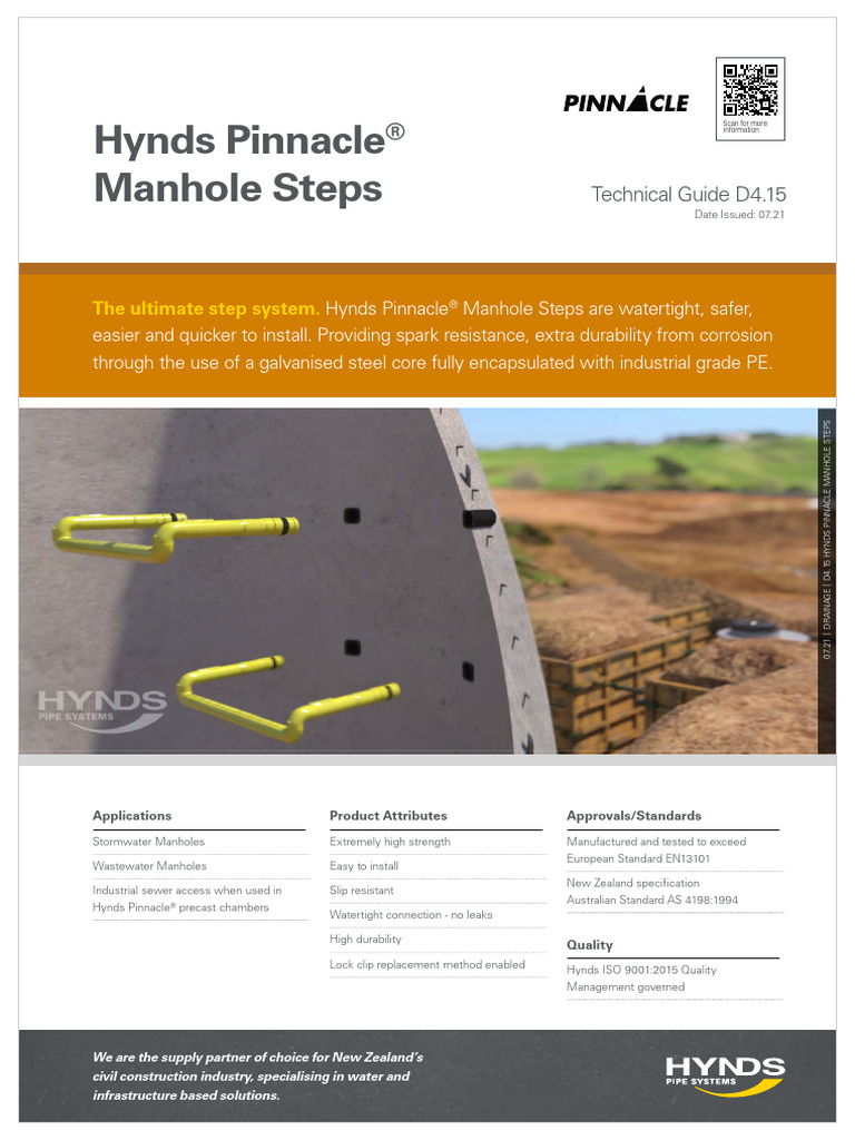 Hynds Pinnacle Manhole Steps Guide | PDF | Precast Concrete | Building ...