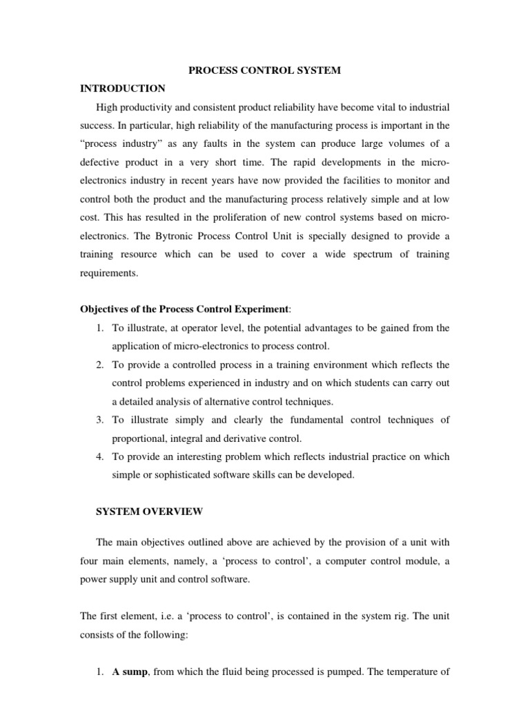 Bytronic Sistem | PDF | Control System | Input/Output