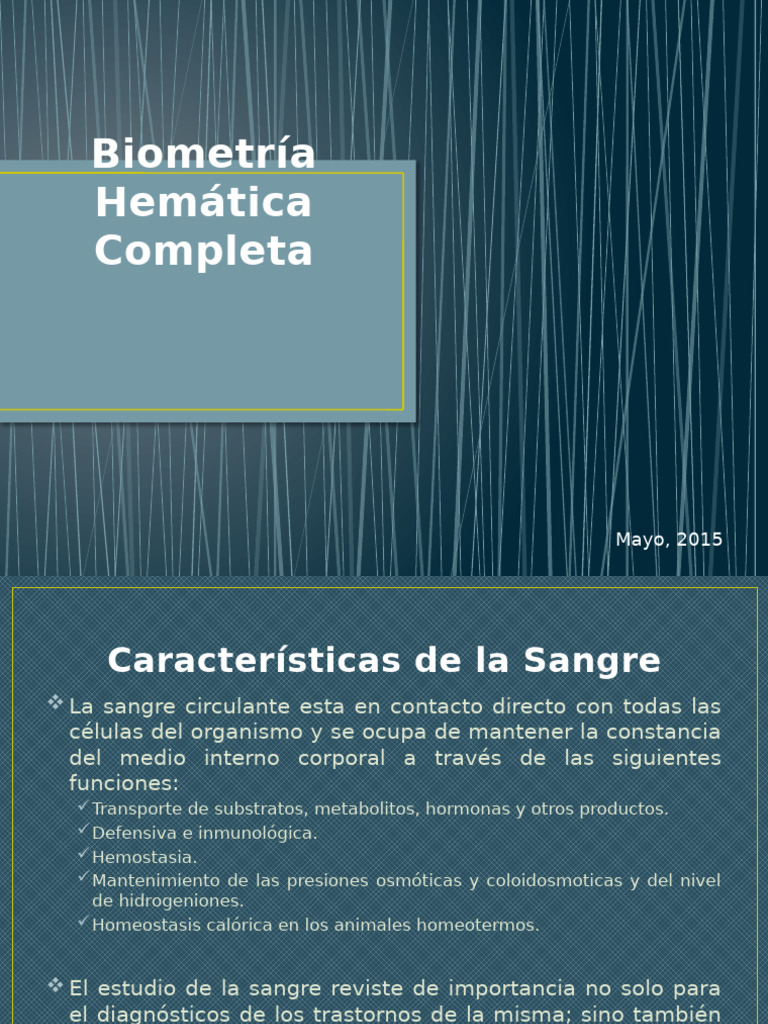 Biometria Hematica Completa | PDF | Leucocito | Glóbulo rojo