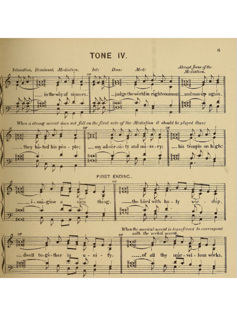 Tone IV.1 Chant Harmonizations | PDF