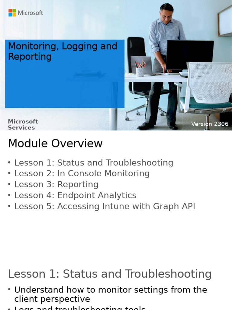Module 08 - MW11D Intune - Monitoring, Logging and Reporting | PDF ...