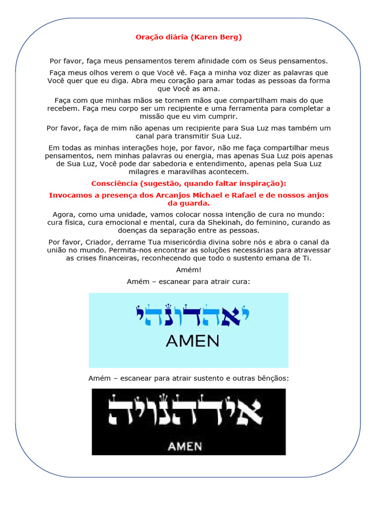 ANA BEKOACH Com Tikun HaNefesh - Mês de Virgem | PDF | Amor | Alma