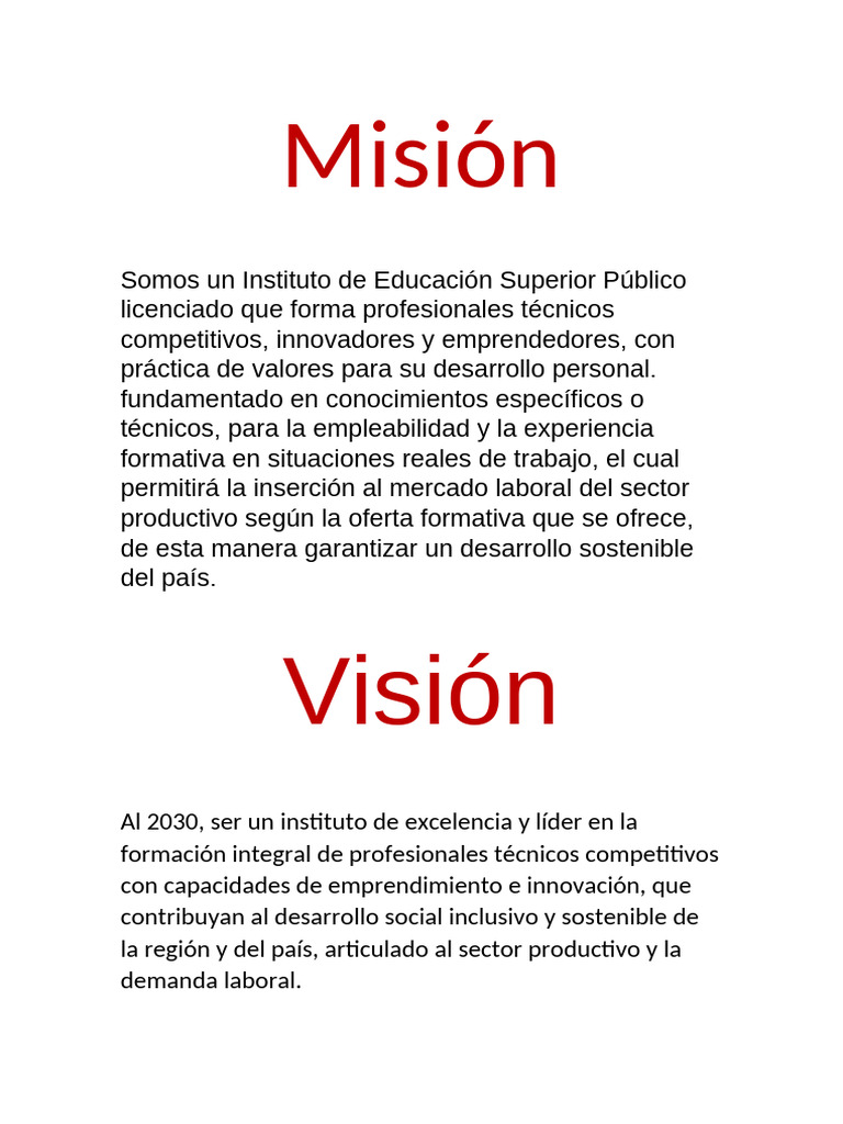 Misión | PDF