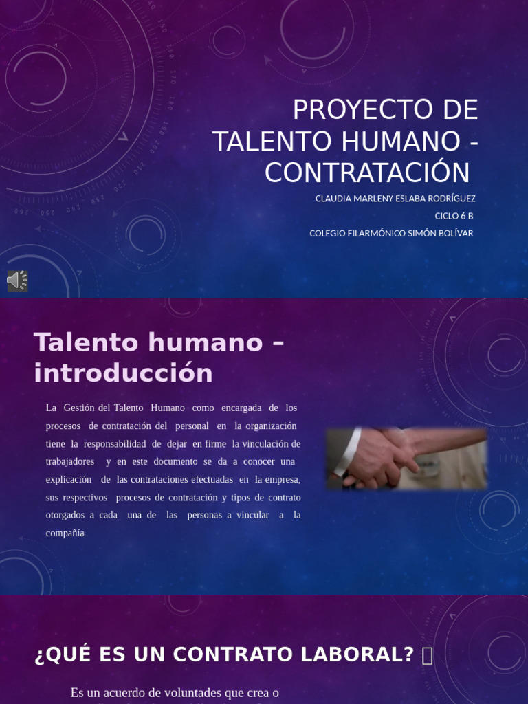 Proyecto de Talento Humano - Contratación | PDF | Derecho laboral | Salario