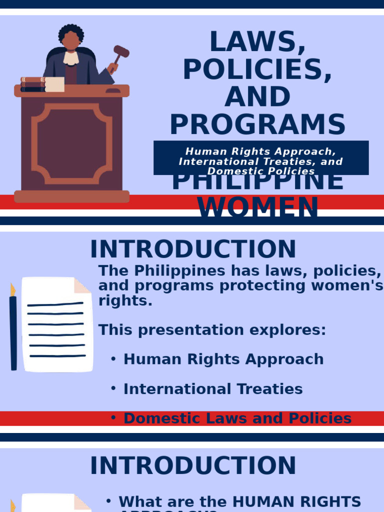 Philippine Women's Rights Laws Overview | PDF | Gender Studies | Gender ...