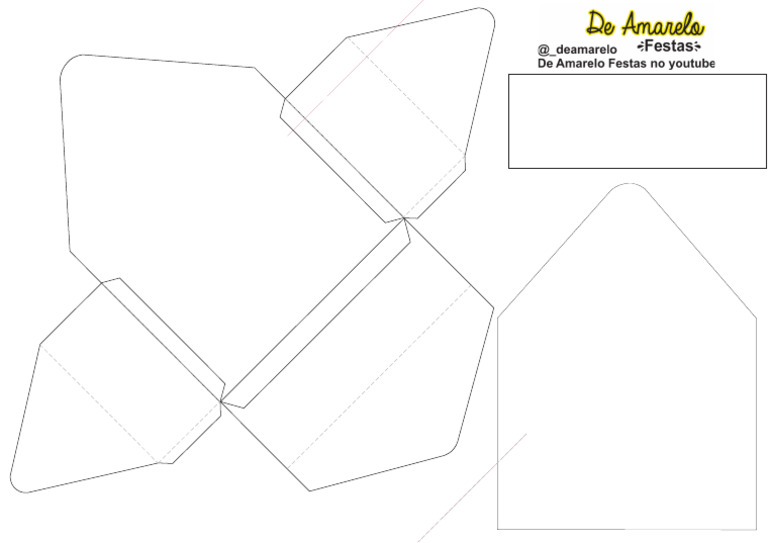 Molde Limpo Caixa Envelope Pequena | PDF