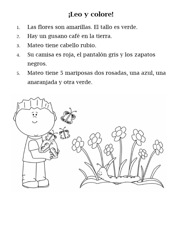 Actividades de Leo y Coloreo para Niños | PDF