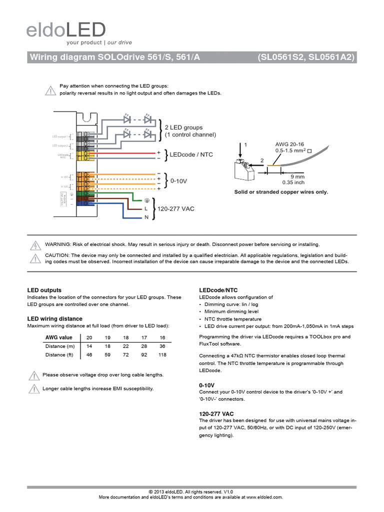 WD SOLOdrive 561S 561A v1.0 | PDF | Alternating Current | Electrical Wiring