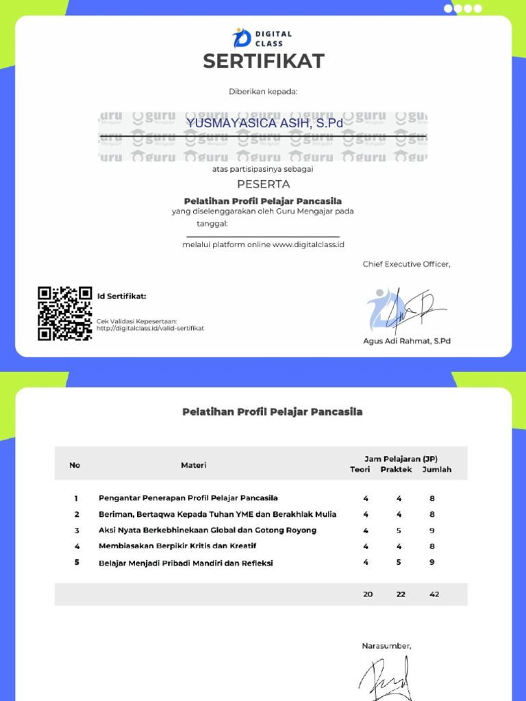 A32 JP Bimtek Profil Pelajar Pancasila | PDF