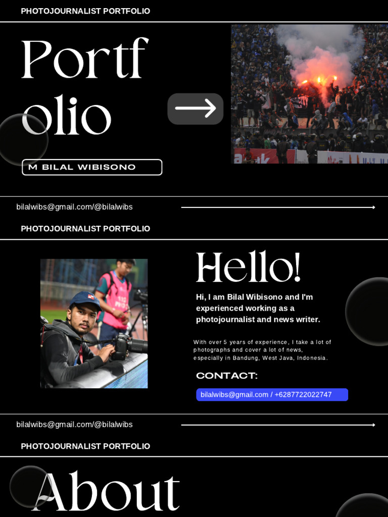 Bilal Wibisono: Photojournalist Portfolio | PDF | The Arts | Visual ...