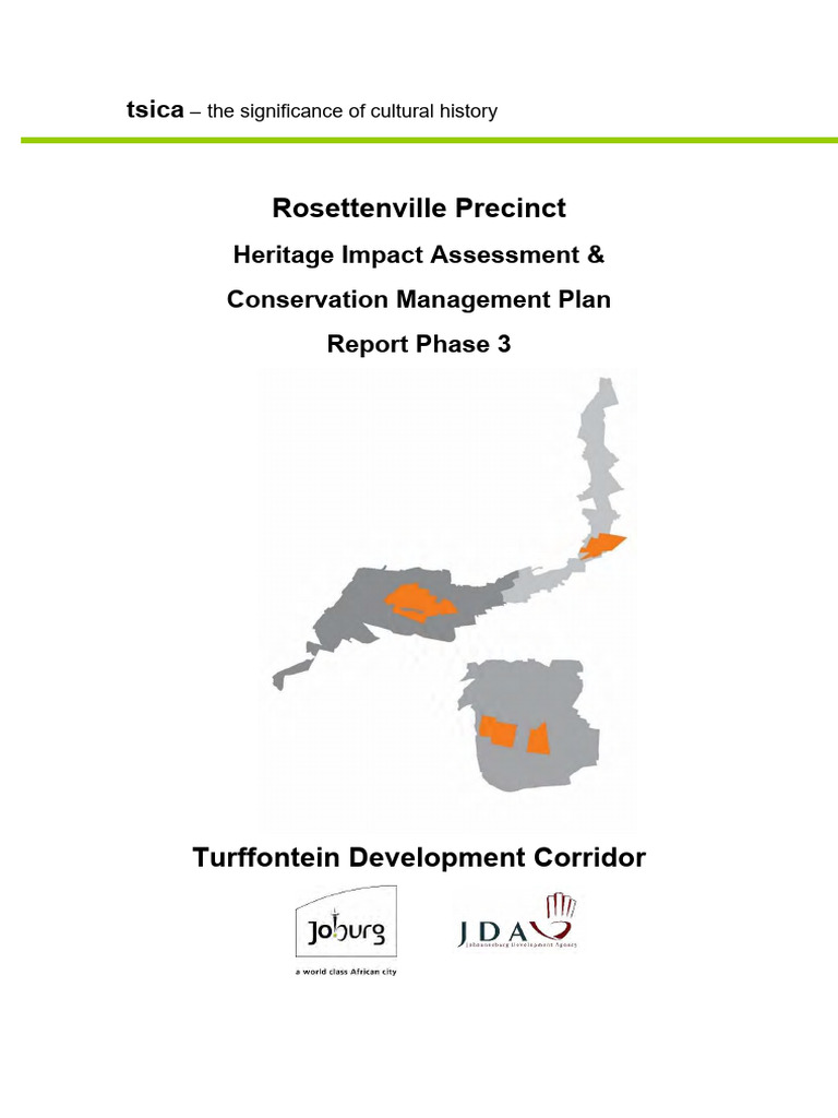 HIA & CMP_Rosettenville Precinct_Vol1 | PDF | Swot Analysis | Transport