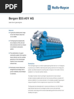 Wärtsilä 20V34SG Engine Specifications | PDF | Valve | Piston