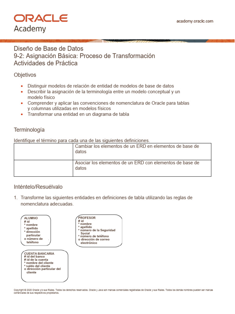 DD 9 2 Practice Esp | PDF | Bases de datos | Gestión de datos