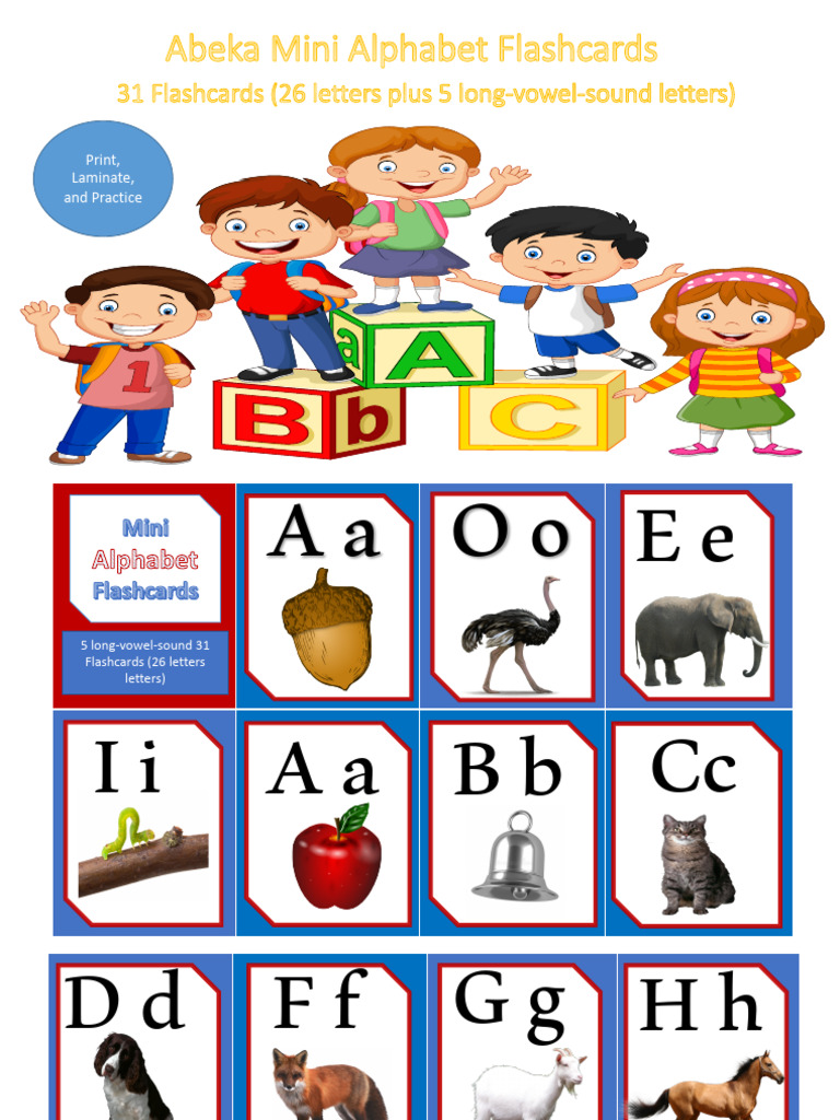 AbekaInspired Mini Alphabet Flashcards-1 | PDF