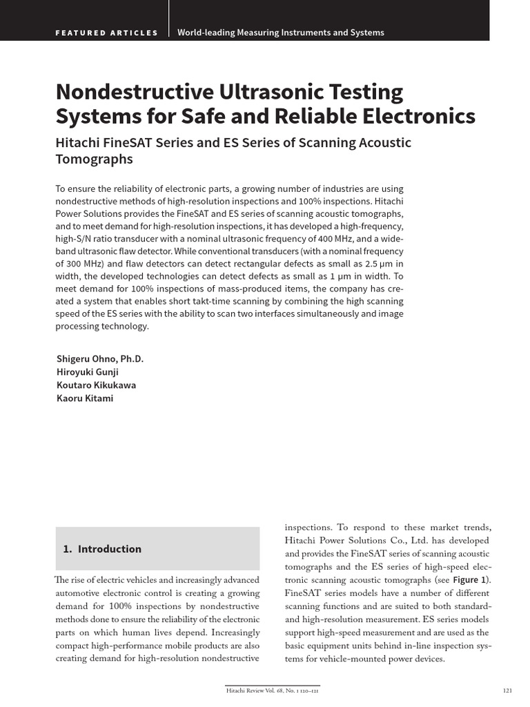 Nondestructive Ultrasonic Testing | PDF | Ultrasound | Nondestructive ...