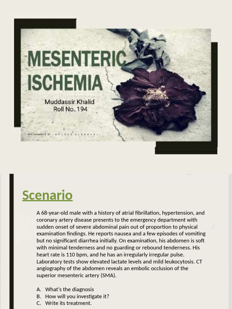 Intestinal Ischemia | PDF