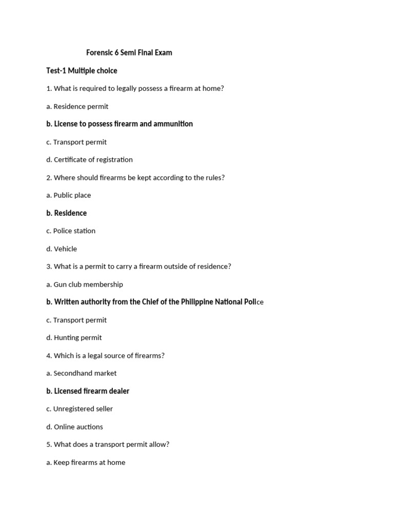 Forensic 6 Semi-WPS Office | PDF | Caliber | Firearms