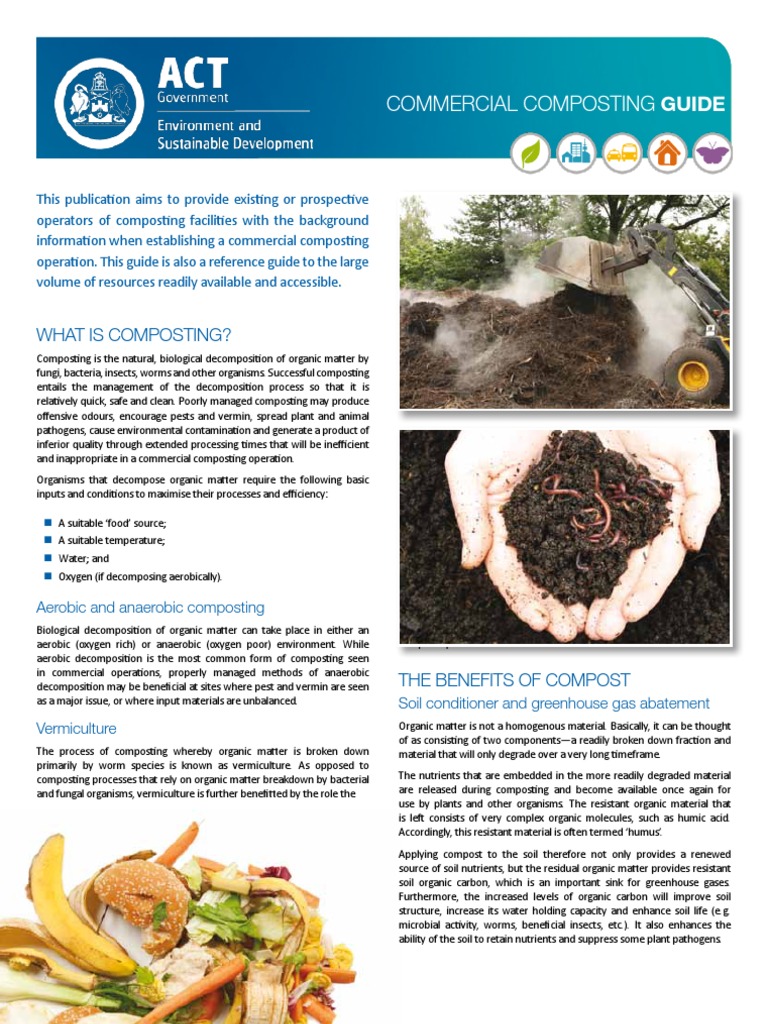 Commercial Composting Guide | PDF | Organic Matter | Compost