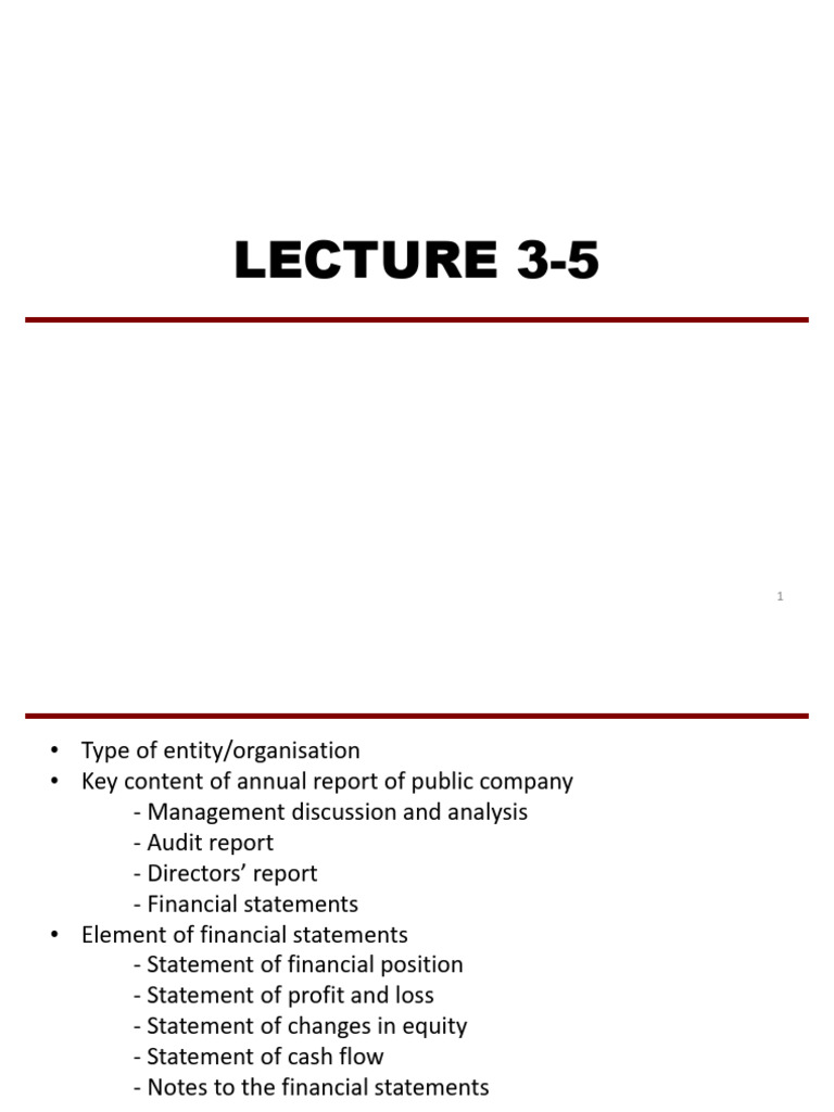Introduction To Financial Statements | PDF | Auditor's Report | Balance ...