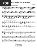 Beginner Violin Chord Chart | PDF