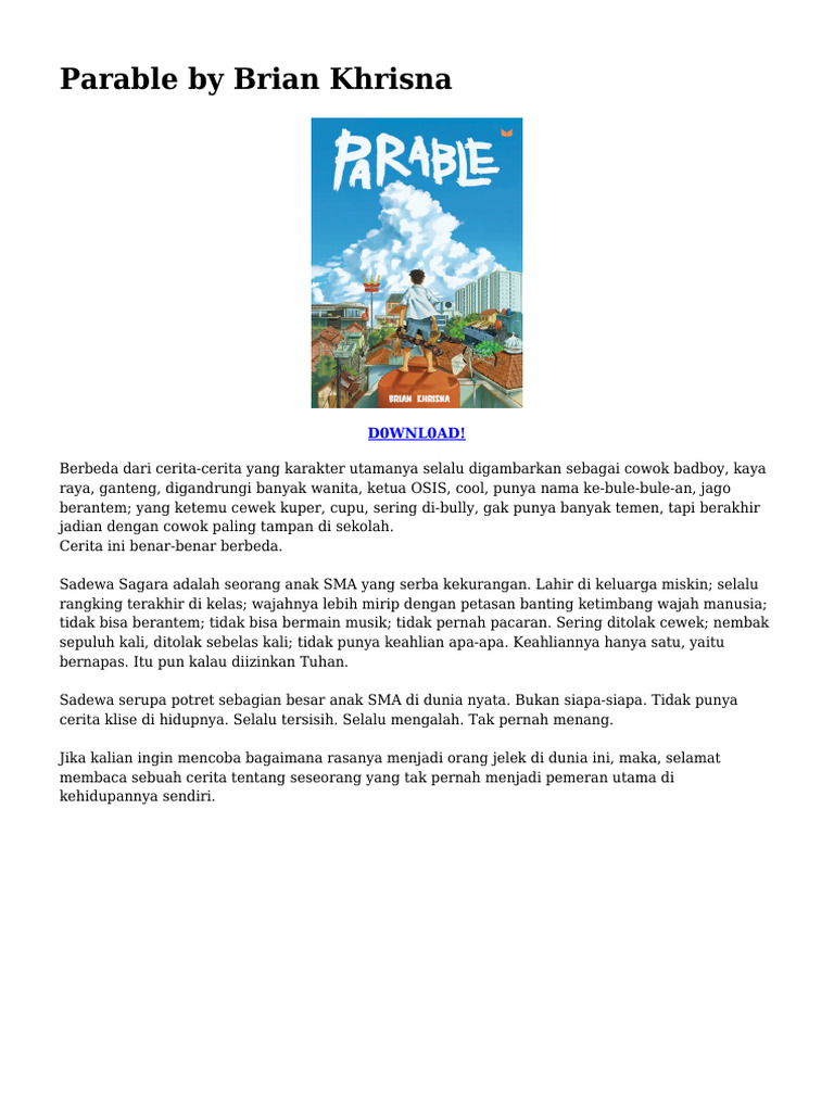 Parable by Brian Khrisna (SFILE | PDF