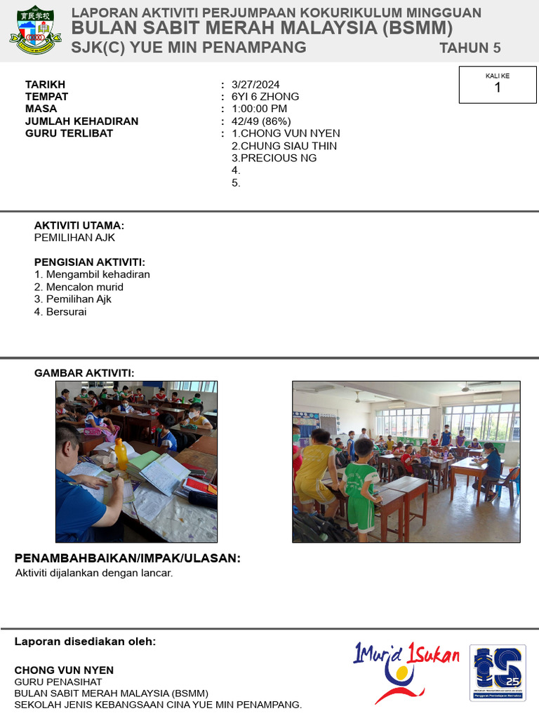1 Bulan Sabit Merah Malaysia (BSMM) Tahun 5 | PDF