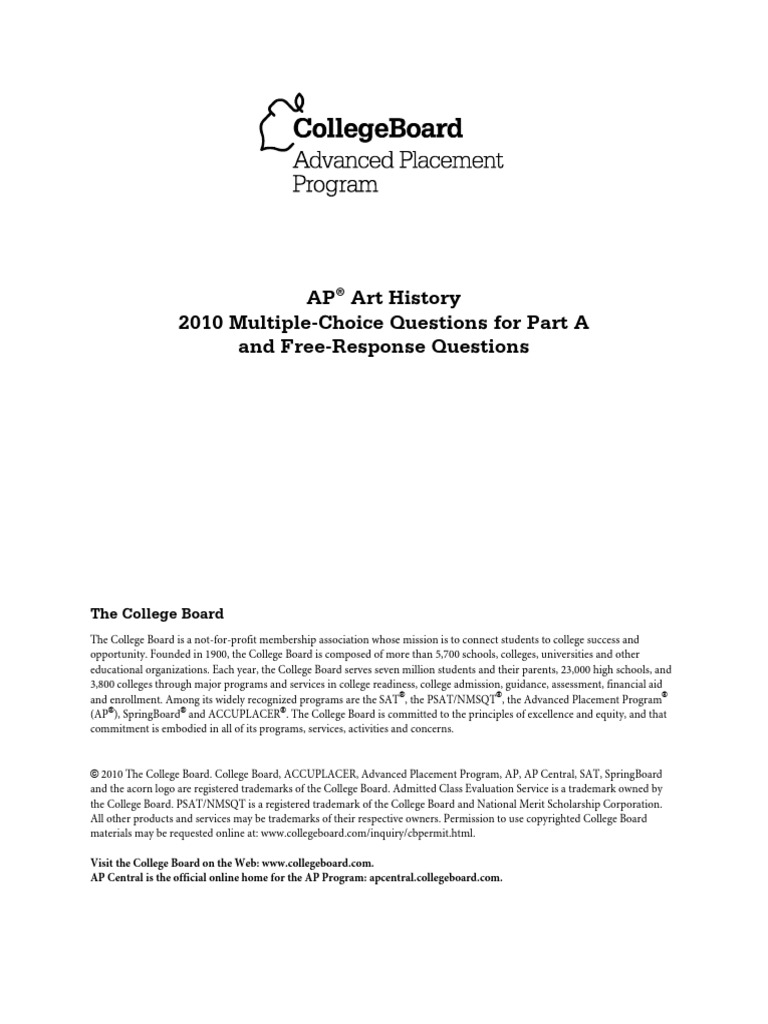 Ap10 FRQ Art History | PDF | Anno Domini | Wassily Kandinsky