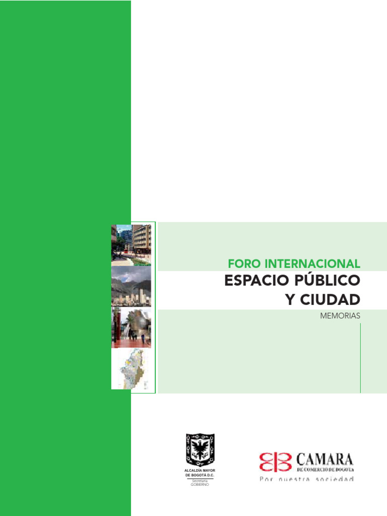 In34 Foro Internacional Espacio Publico | PDF | Bogotá | Empleo