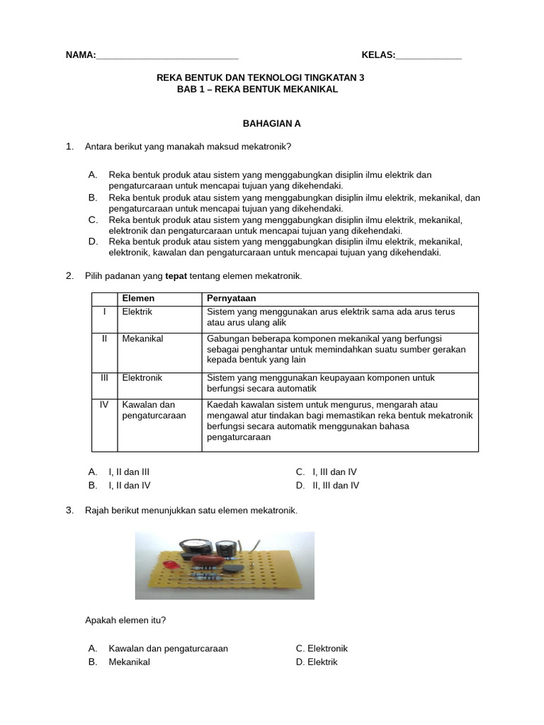 SOALAN UK B1 RBT T3 (2) | PDF