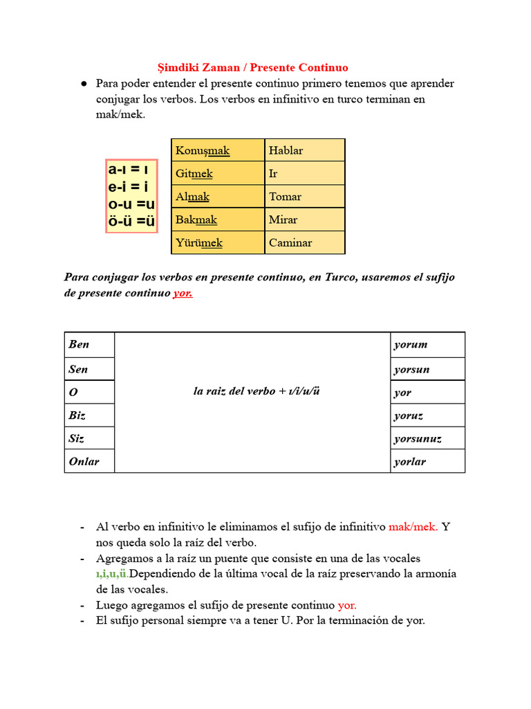 Presente Continuo | PDF