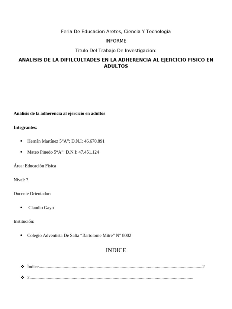 Proyecto de Investigacion | PDF