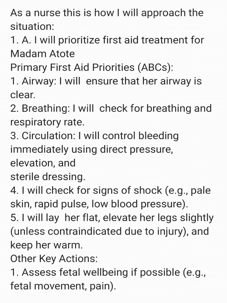 First Aid Asignment | PDF