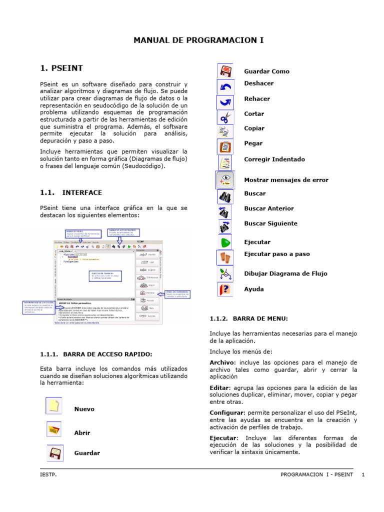 Introduccion Al PSeint | PDF | Algoritmos | Lenguaje de programación